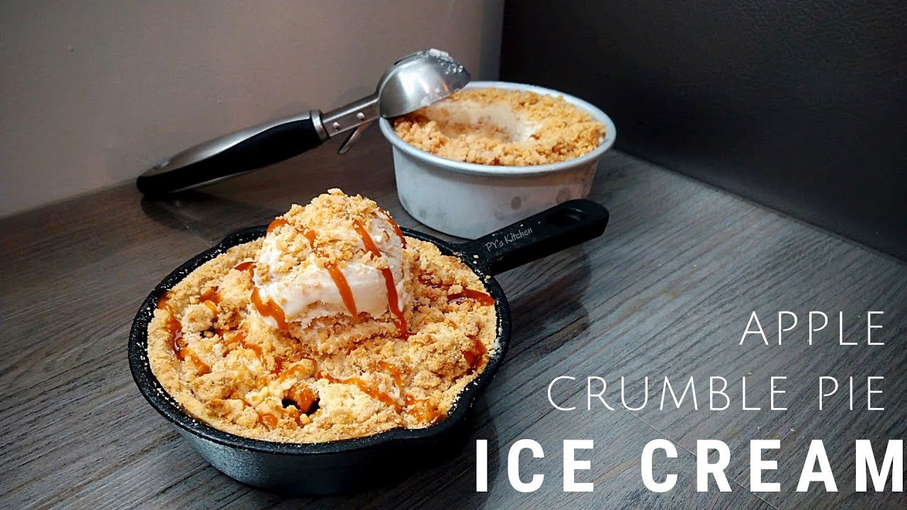 Apple Crumble With Ice Cream