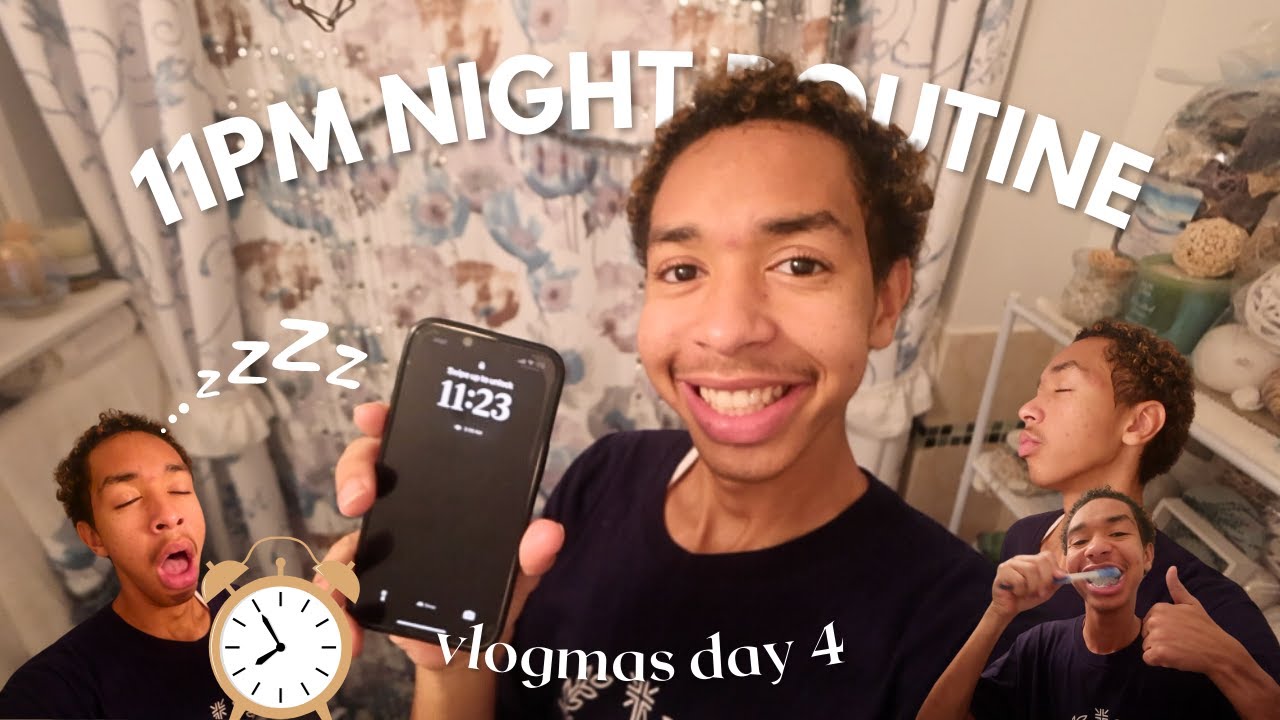 11PM Night Routine: vlogmas day 4 - YouTube