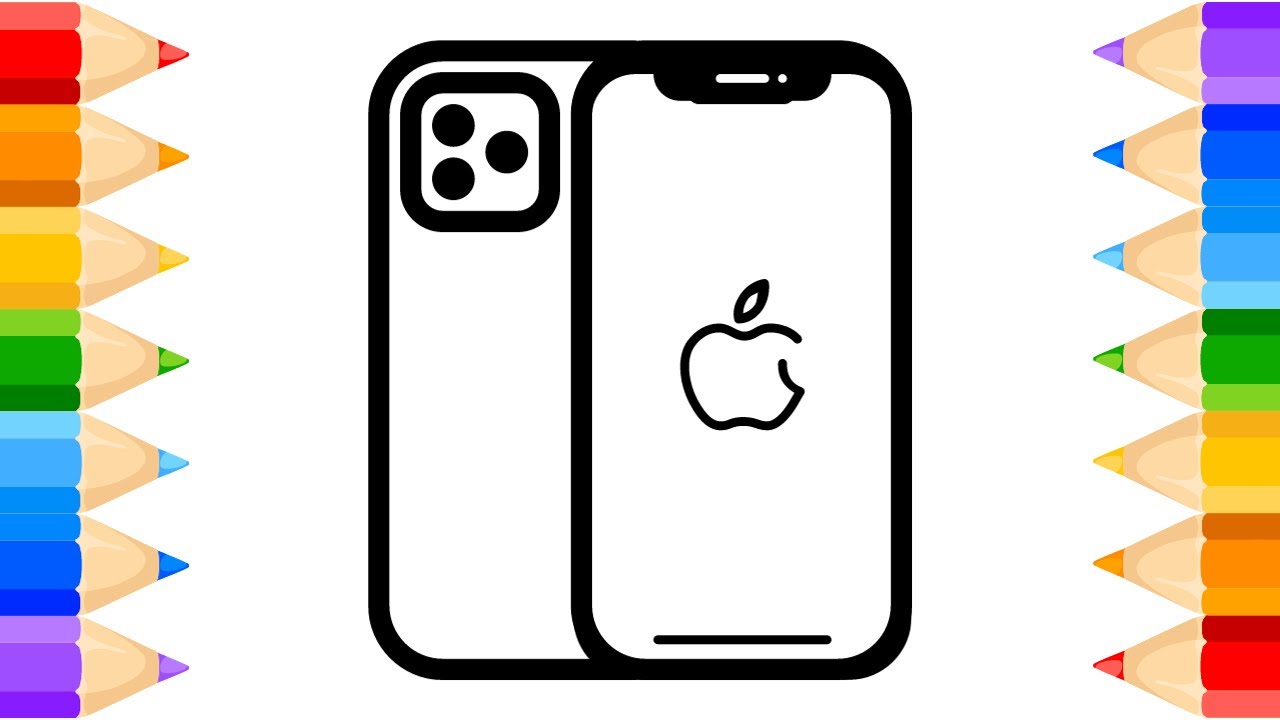 Iphone 15 pro Max pro Drawing || How to draw iphone || Phone drawing ...