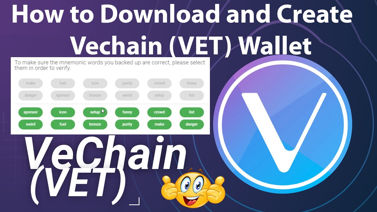 How to Download and Create Vechain VET Wallet | Desktop Vechain Sync ...