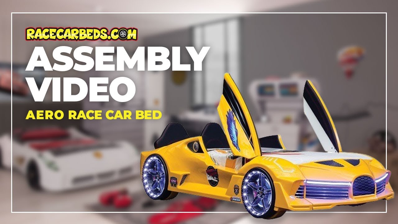 How to Assemble the AERO EXTREME Race Car Bed - YouTube