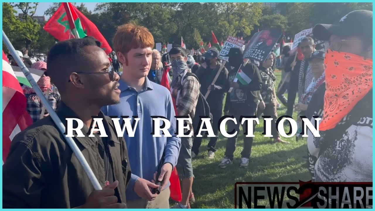 Black American Patriot confronts protesters at DNC | #UNSCRIPTED ...