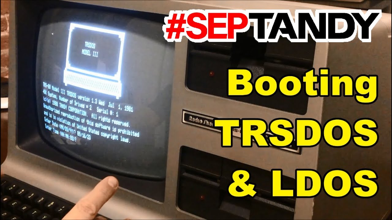 Booting my TRS-80 Model 3 with TRSDOS & LDOS (#SepTandy) - YouTube