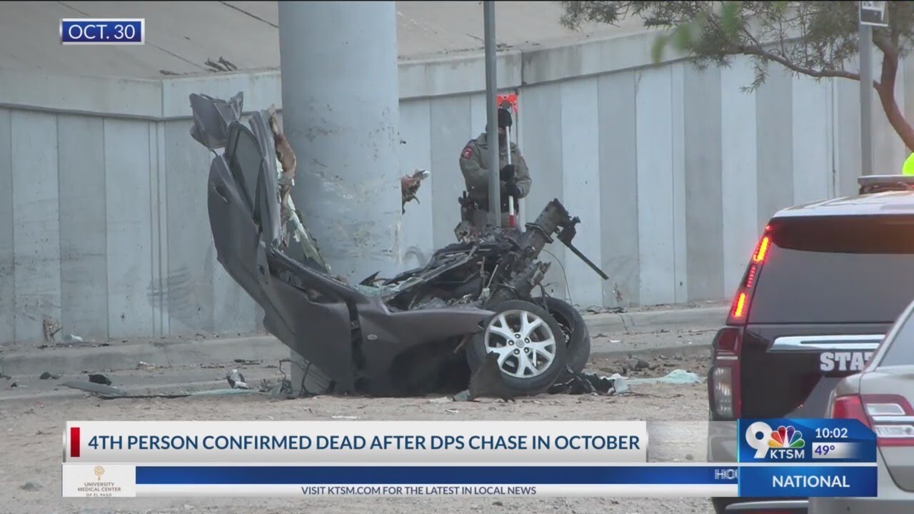 4th person confirmed dead after DPS chase in October - YouTube