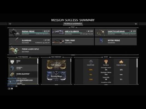Warframe - RHINO PRIMED GOD STOMP (1200+ KILLS & NO DAMAGED) Defense ...