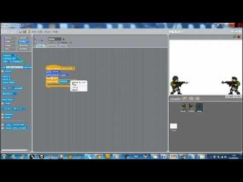 scratch - how to make an enemy shoot - YouTube