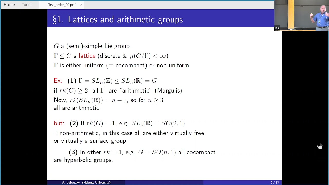 First order rigidity of high-rank arithmetic groups - Alexander ...