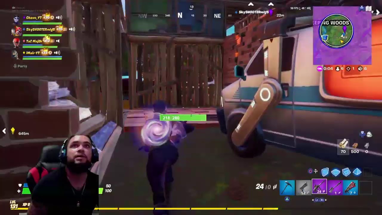 Fortnite CHAVO CLAN 4v4 Clan wars console keyboard and mouse - YouTube