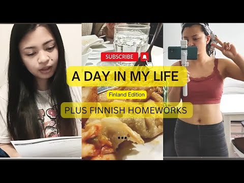 A day in my life + some Finnish homeworks to do ☺️ - YouTube