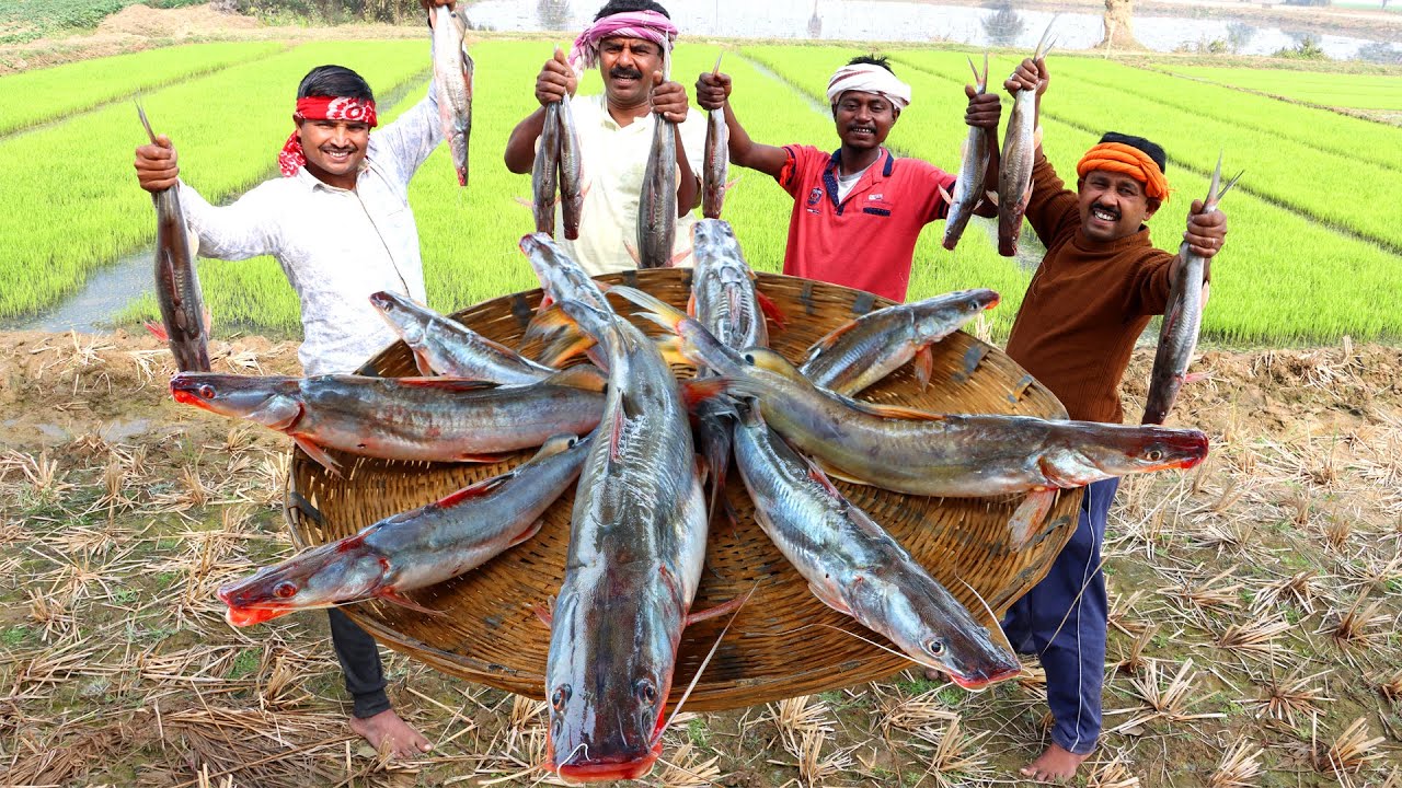 River AAR Fish Curry with Bengali Sukto Recipe Cooking for Santali ...