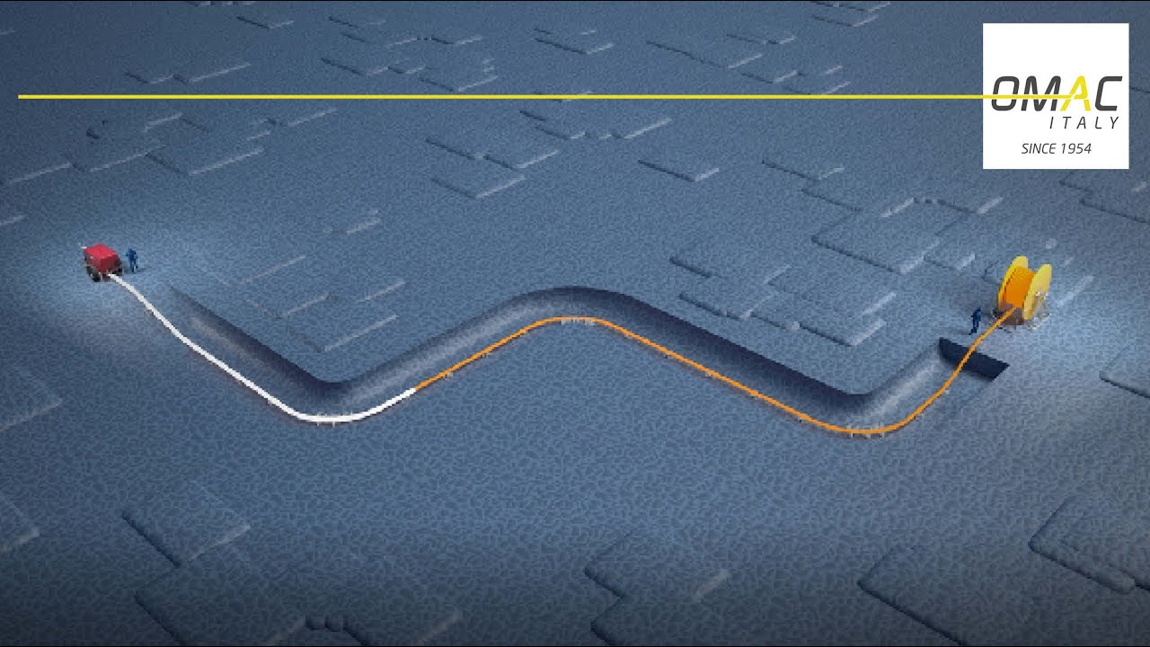 Cable laying in open trench - YouTube