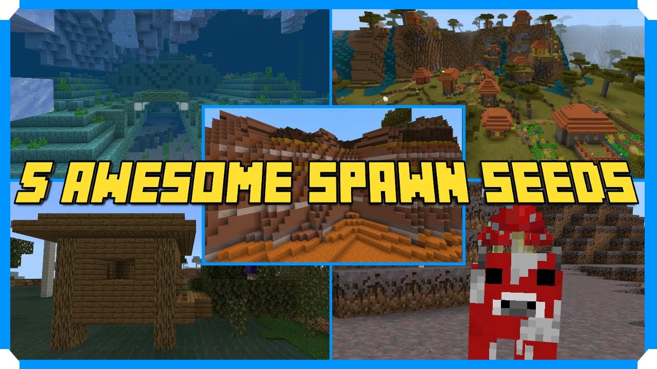 5 Amazing Spawn Seeds #8 [Minecraft Bedrock Edition] - YouTube