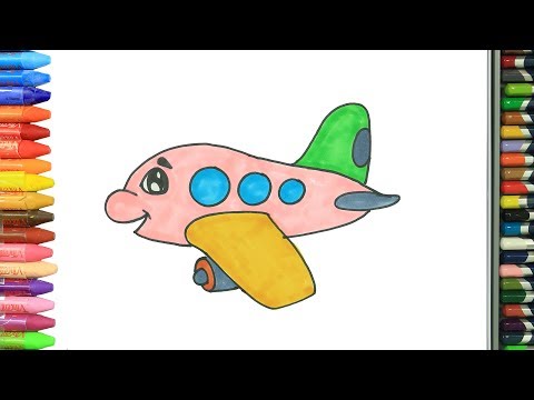 Uçak kolay çizim | Çizelim Boyayalım