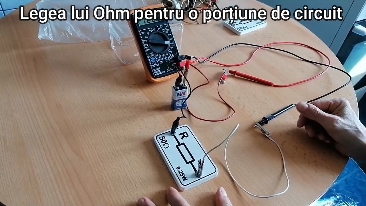 Legea lui Ohm pentru o porțiune de circuit - YouTube