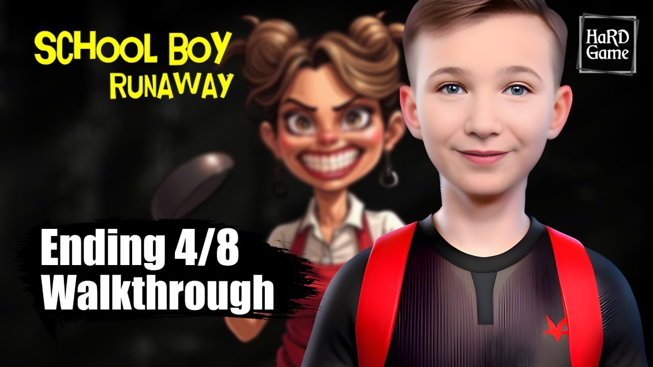 SchoolBoy Runaway — Walkthrough [Ending 4/8 / Hard] New Update - YouTube
