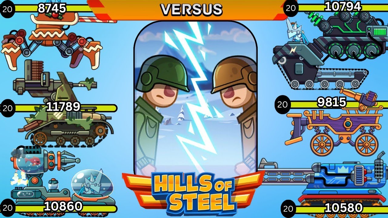 All EPIC TANKS in 1V1 | 1V1 | Hills of steel - YouTube