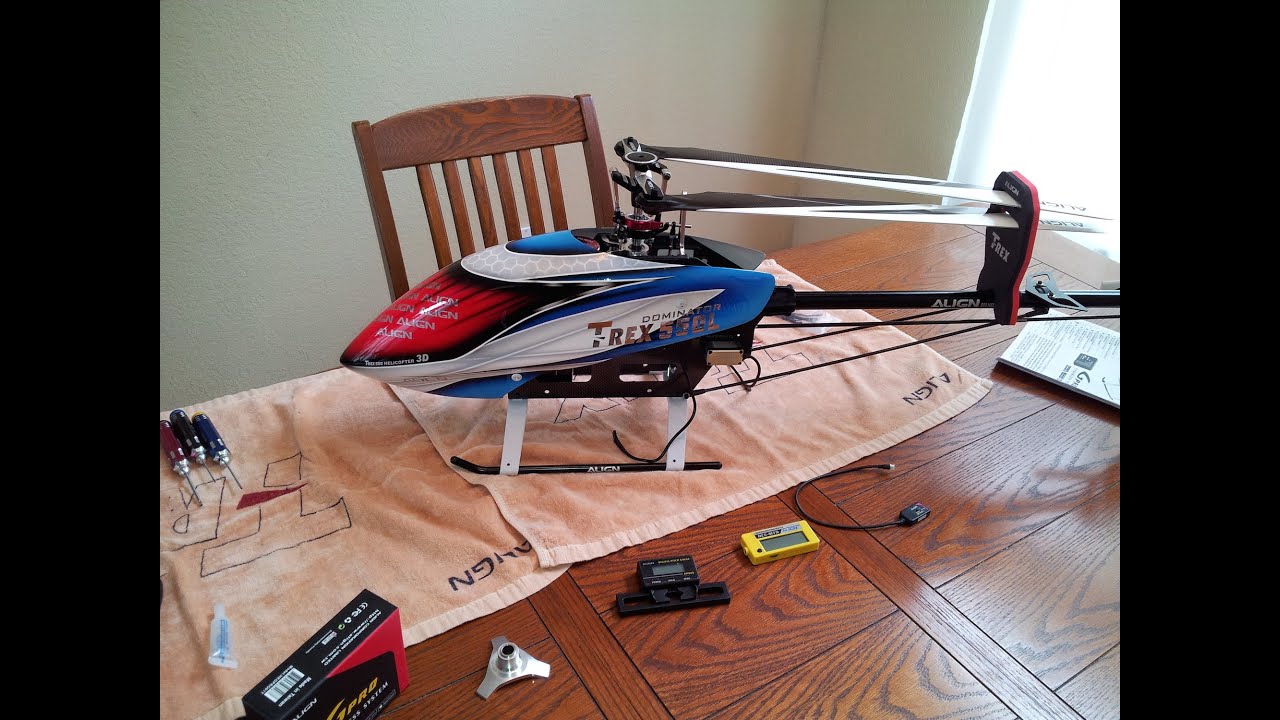 Trex 550L Dominator Just finished building it - YouTube