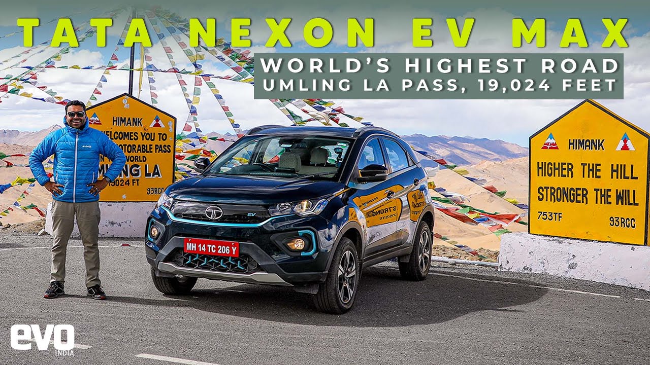 Tata Nexon EV MAX | Record to World’s highest road | evo India - YouTube