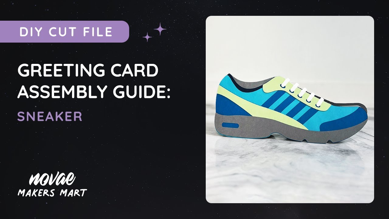 Shoe Card SVG | DIY Sneakerhead Greeting | Fun Sneaker Lover Gift Card ...