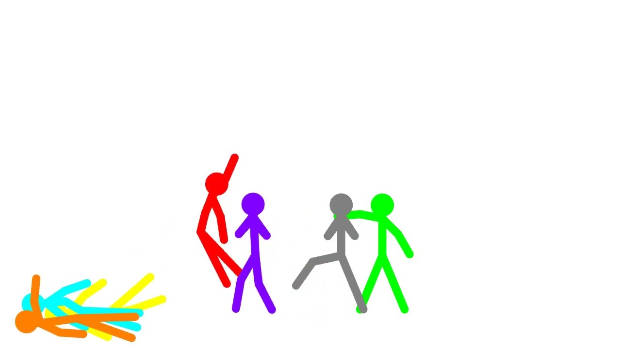 Alan Becker Stickmans fight 1: Gray and Purple [ RED FIREY ] - YouTube