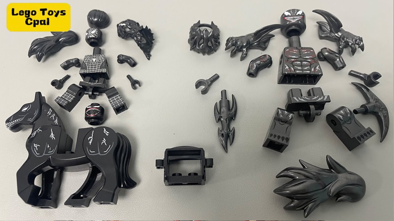 LEGO Black Spider-Man And Venom VS Riot | Marvel universe | Unofficial ...