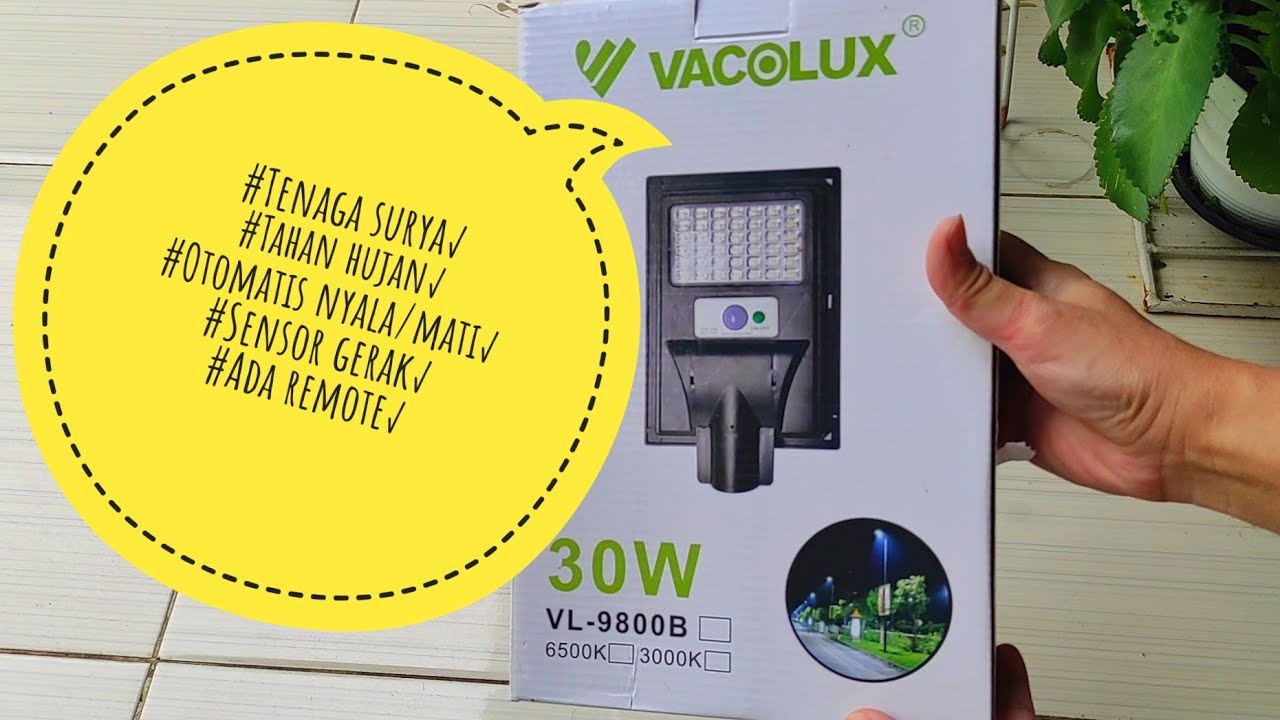 Lampu Solar Cell Tenaga Surya | Vacolux - YouTube