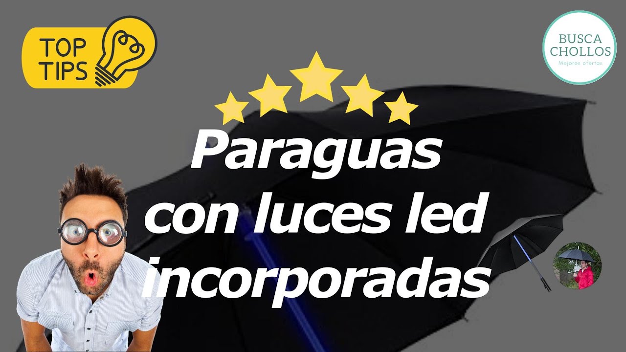 Los Mejores Paraguas Con Luces Led Incorporadas - YouTube