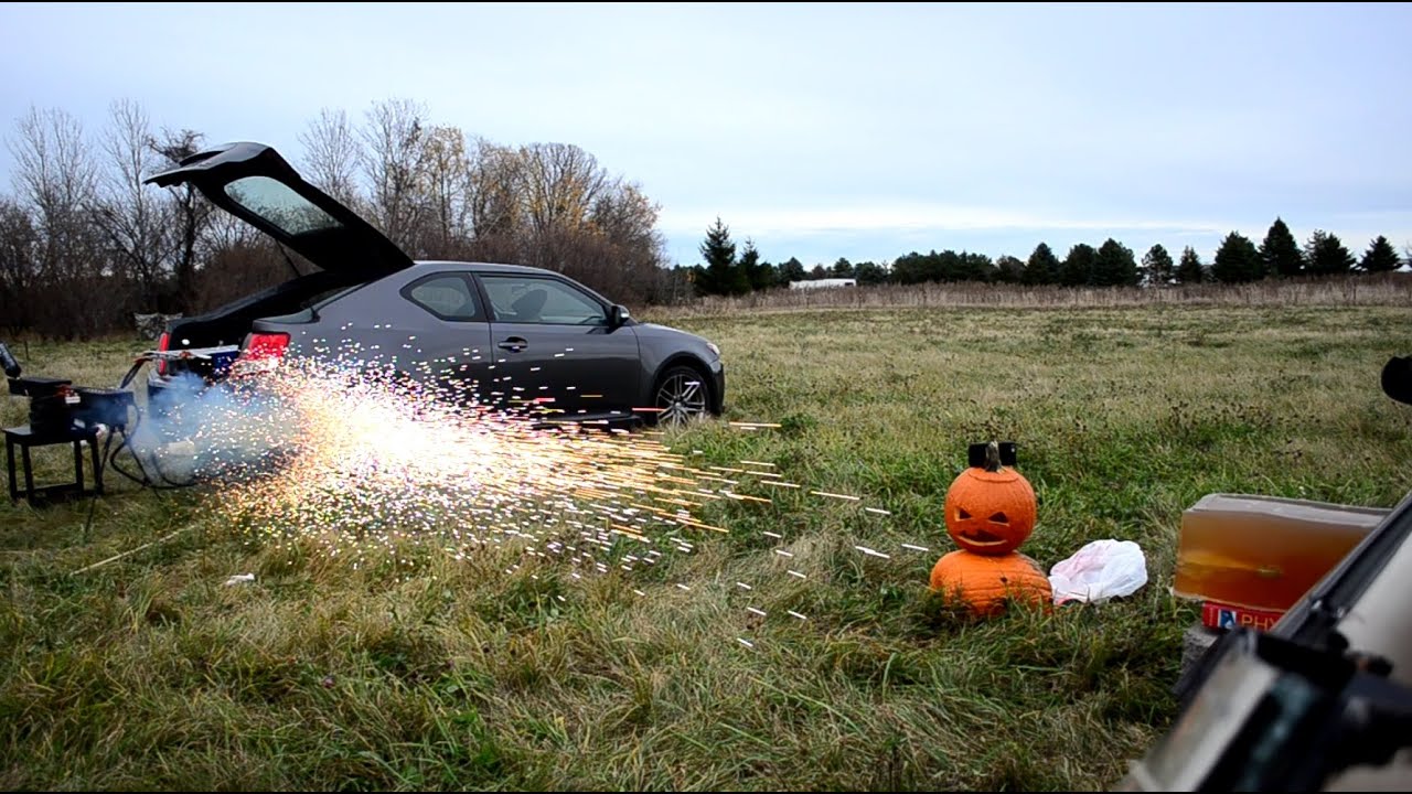 250lb Railgun Confirmed lethality: Ballistics Gelatin Test. Launch #5 ...