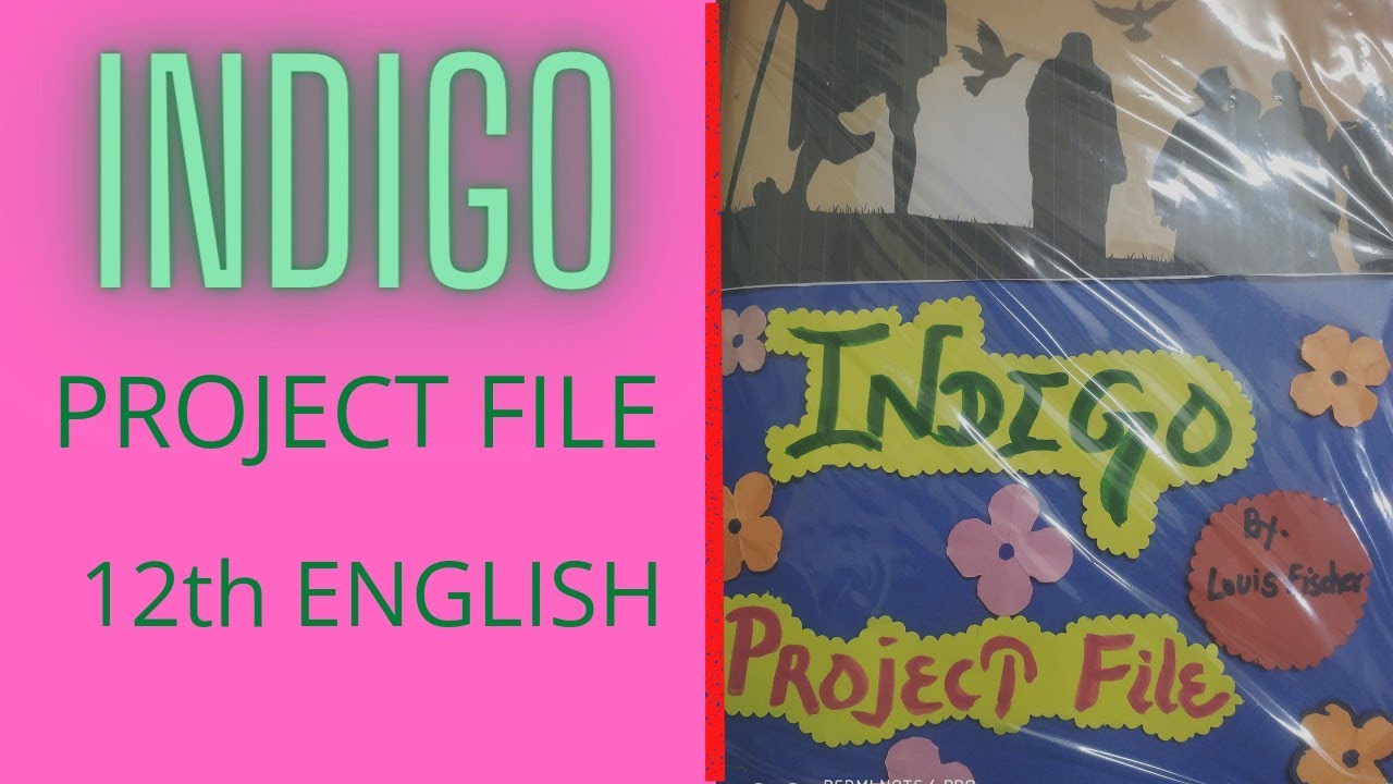 12th INDIGO ENGLISH PROJECT FILE. - YouTube