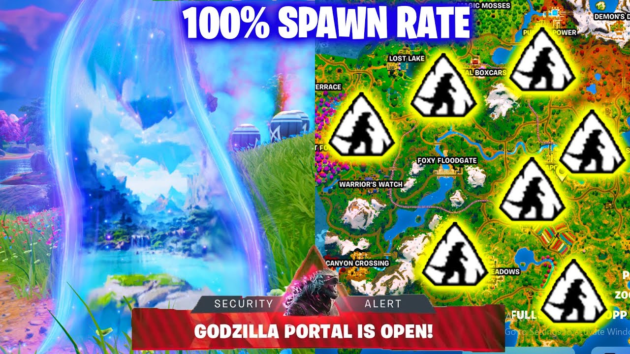 ِAll 7 Godzilla Portals Locations - How To Easily Become Godzilla in ...