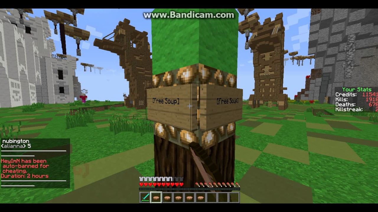 Hacker on Munchymc minecraft server - YouTube