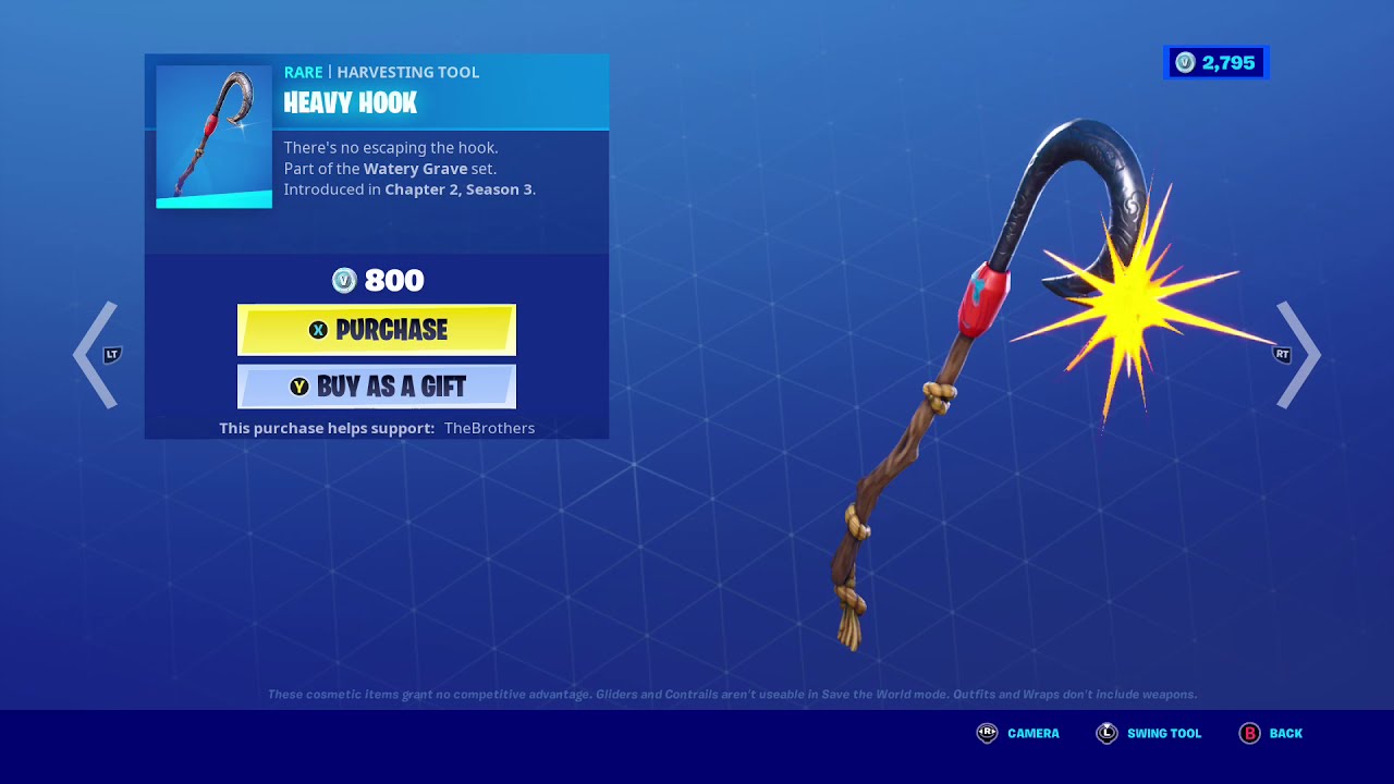 *RARE* HEAVY HOOK PICKAXE BACK IN FORTNITE! - YouTube