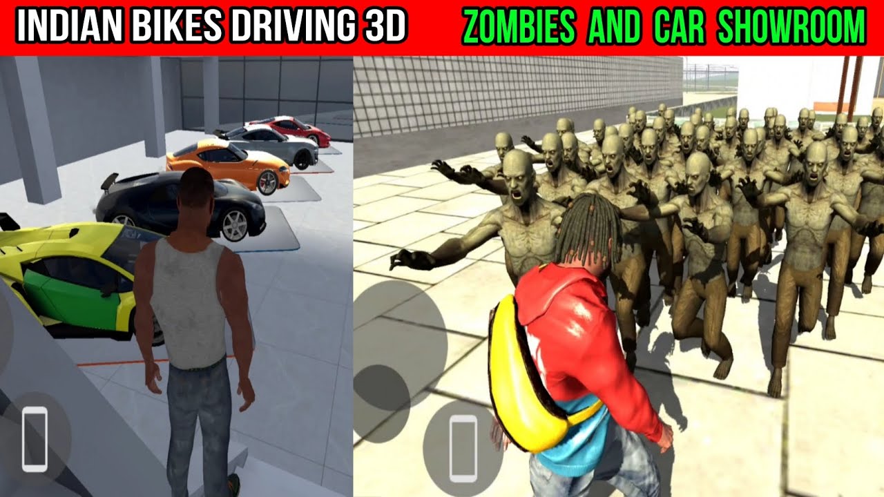 Zombie In New Car Showroom | New Update | Funny Gameplay Indian Bikes ...