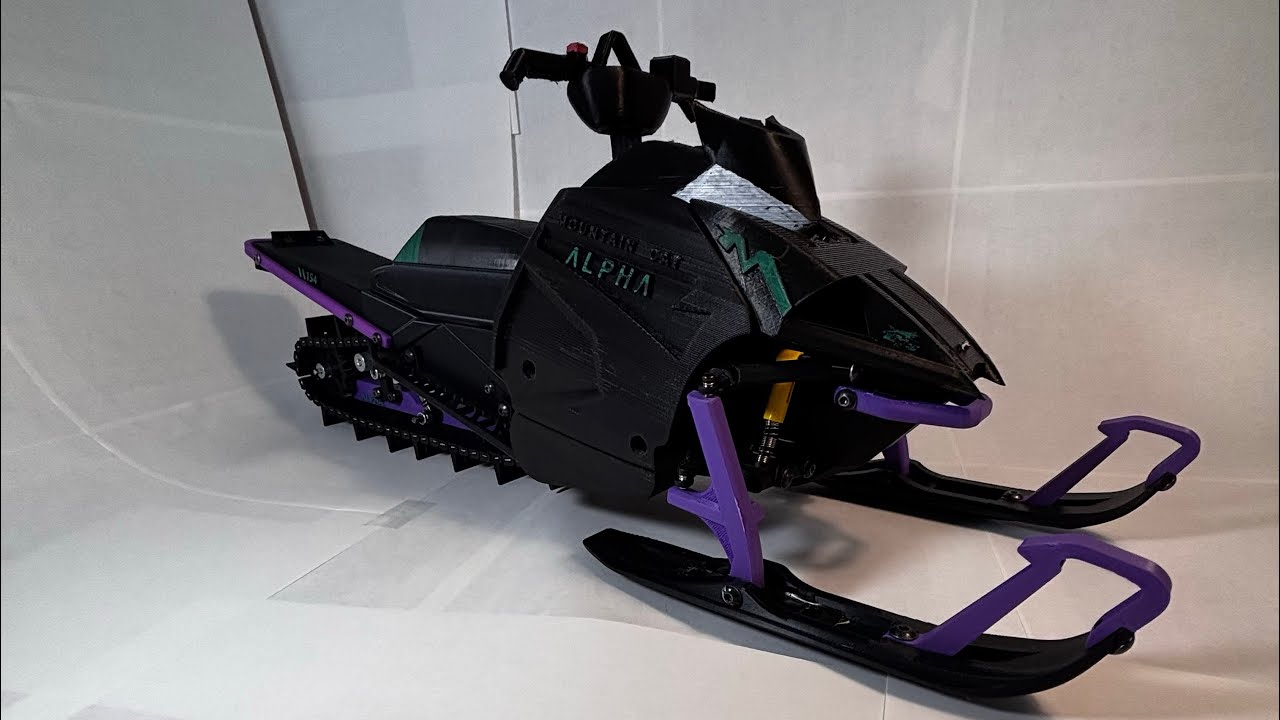 Brand New 3d Printed Snowmobile!!! - YouTube