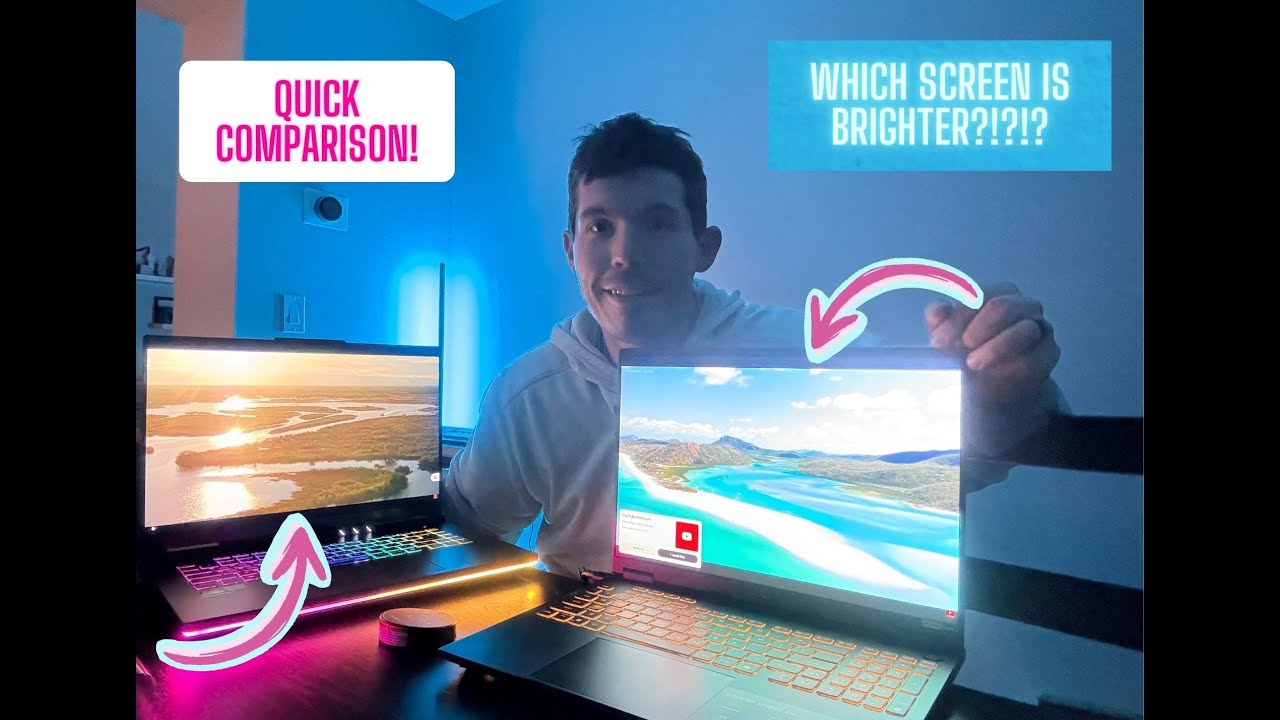 Which screen is brighter? Quick internal comparison! - YouTube