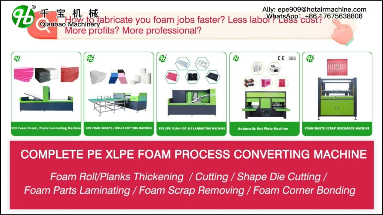 Complete Set of PE EPE XLPE Foam Process Converting Machines - Find the ...