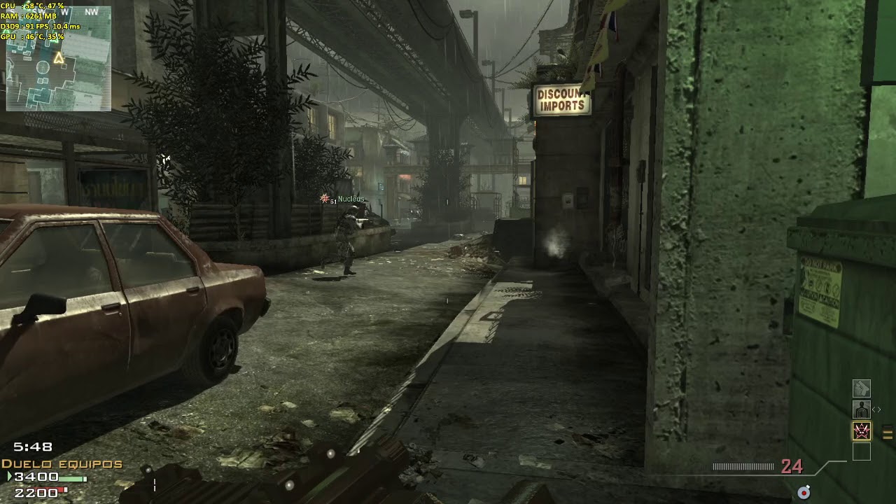 DRACARYS una partida en un mal host COD mw3 - YouTube