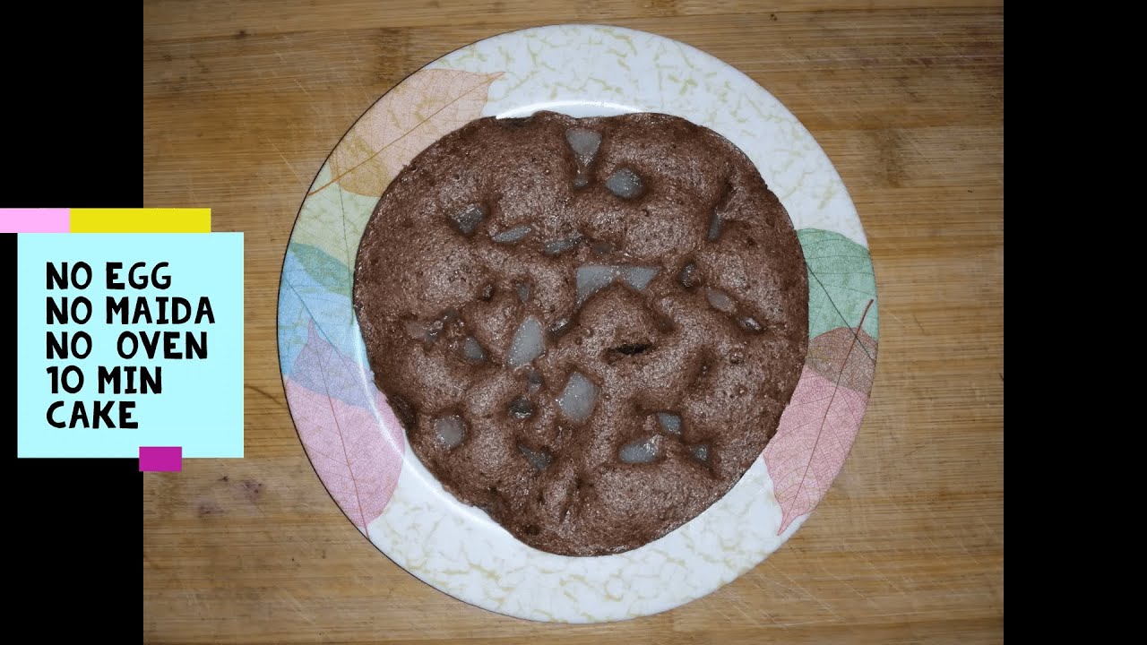 Eggless ragi finger millet cake - low calories - YouTube