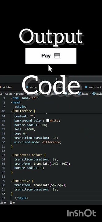 Button Animation In Html Css Coding Frontendcourse Webdesign