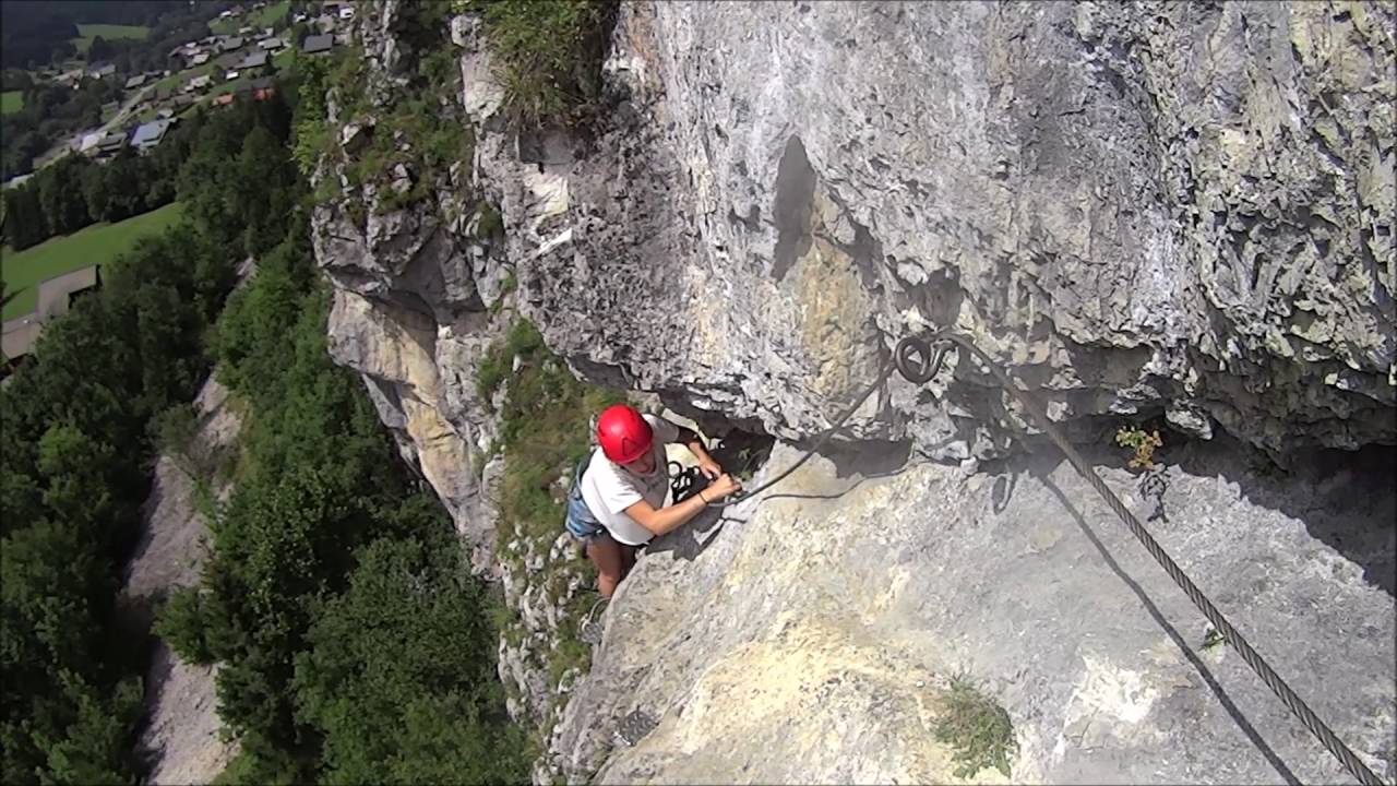 Via Ferrata à La Chapelle d'Abondance - YouTube