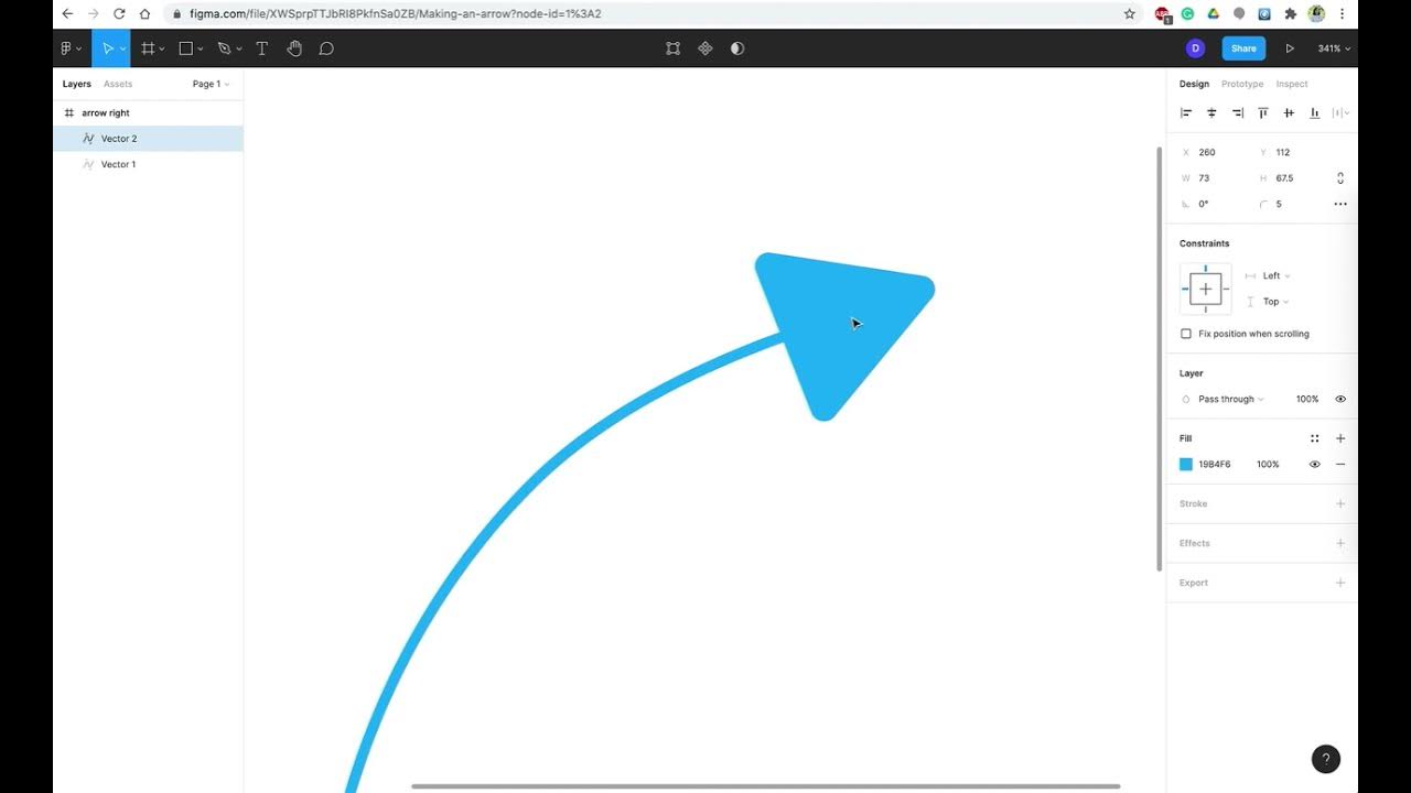 How to make an arrow in Figma - YouTube