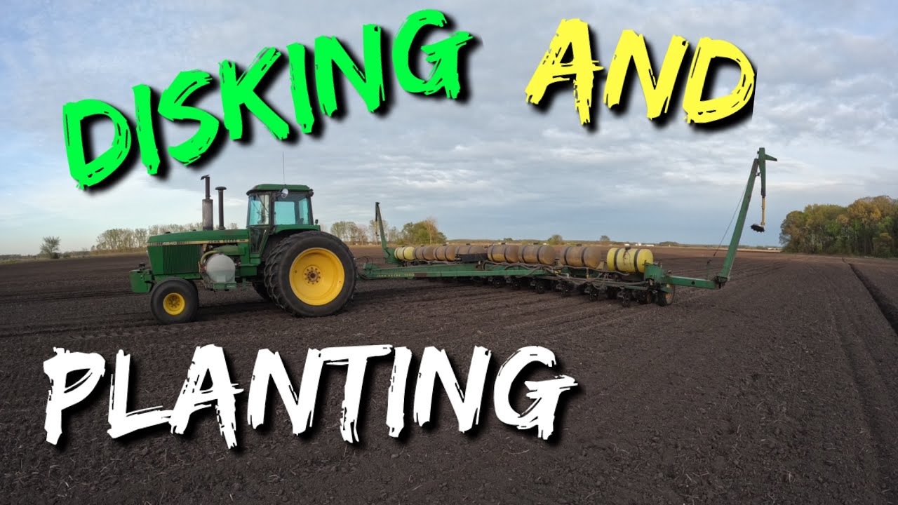 Replacing a flat tire, field work and planting corn continues. GoPro ...