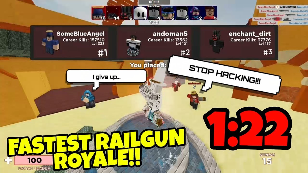 FASTEST RAILGUN ROYALE ON XBOX WITH CASTLERS SKIN!! | ROBLOX ARSENAL ...