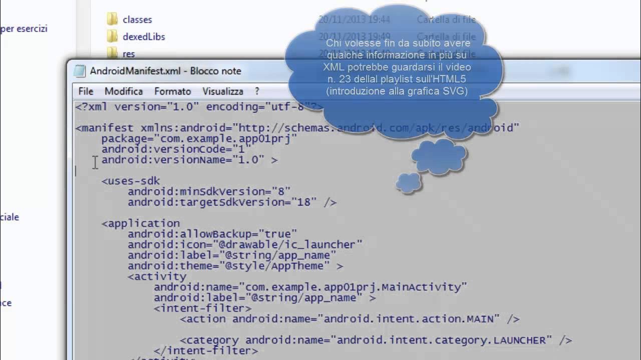 Java (Playlist 4) Android - ITA 7: anatomia di una app Android - la ...