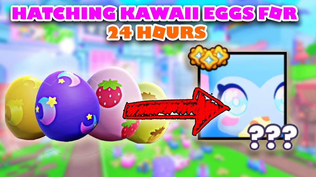 Hatching KAWAII EGGS For 24 Hours To Get Huge Chef Monkey In Pet Sim 99 ...