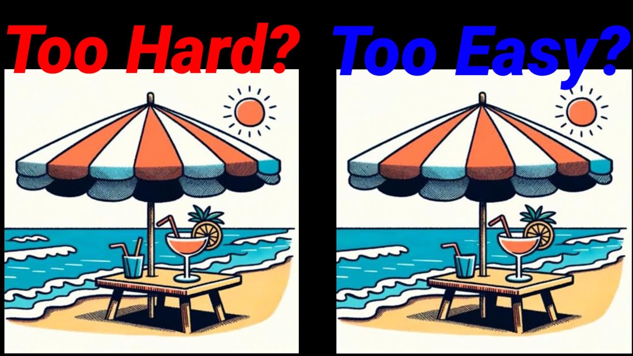(find the difference) Too easy? Too hard? hard quiz! (spot the ...