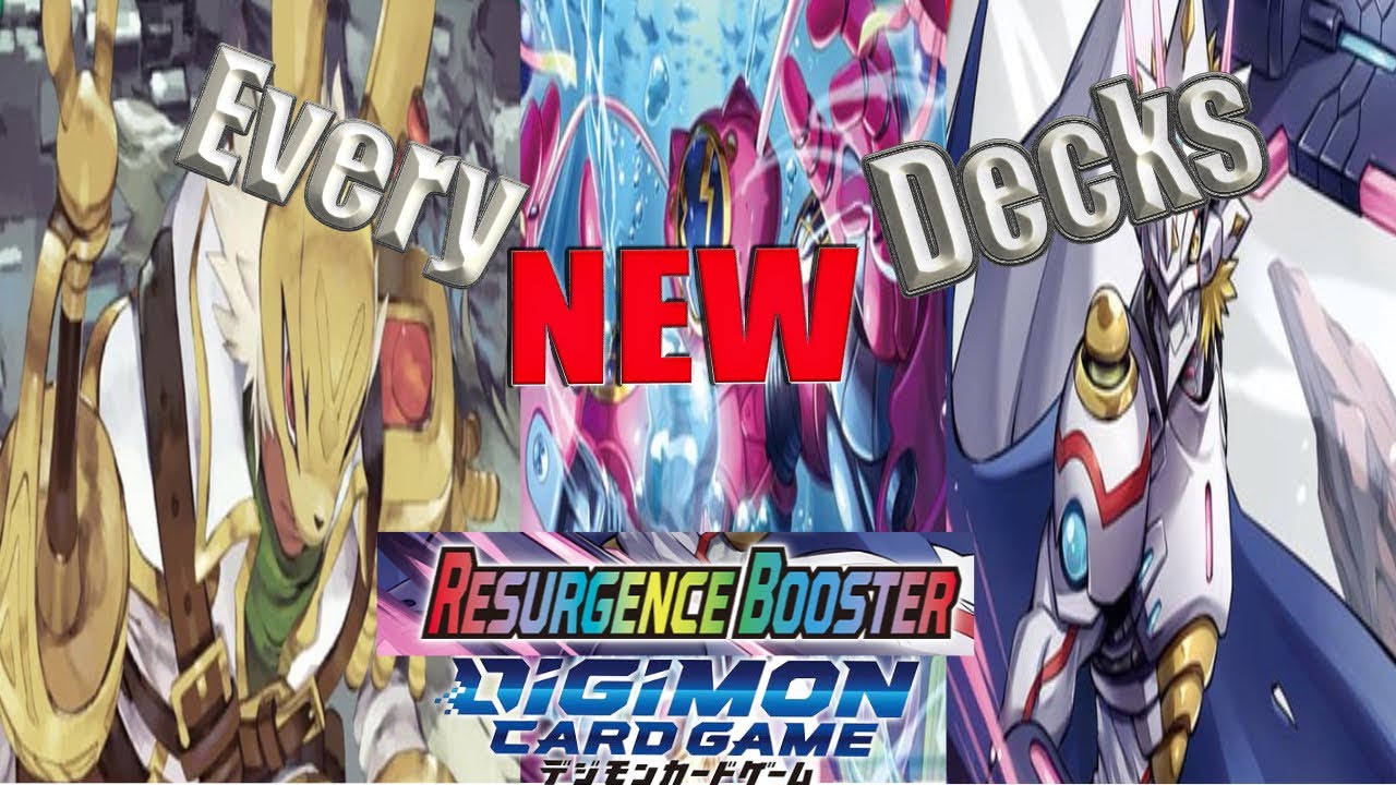Every New Deck in | RB-01 Resurgence Booster| Gammamon, Jellymon ...