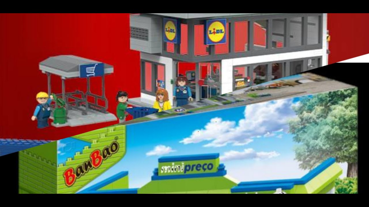 PLAY TIVE LOJA DO LIDL EM LEGO / BANBAO LOJA DO MINI PREÇO EM LEGO # ...