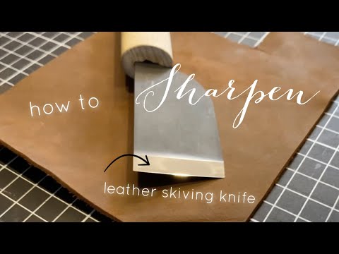 How to Sharpen your Leather Skiving Knife| Tutorial+ASMR Process - YouTube