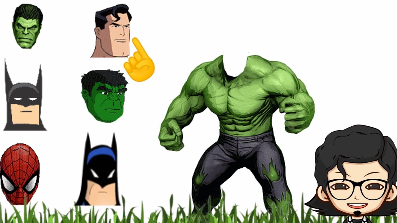hulk mencari kepala , superhero , kicing lucu, - YouTube